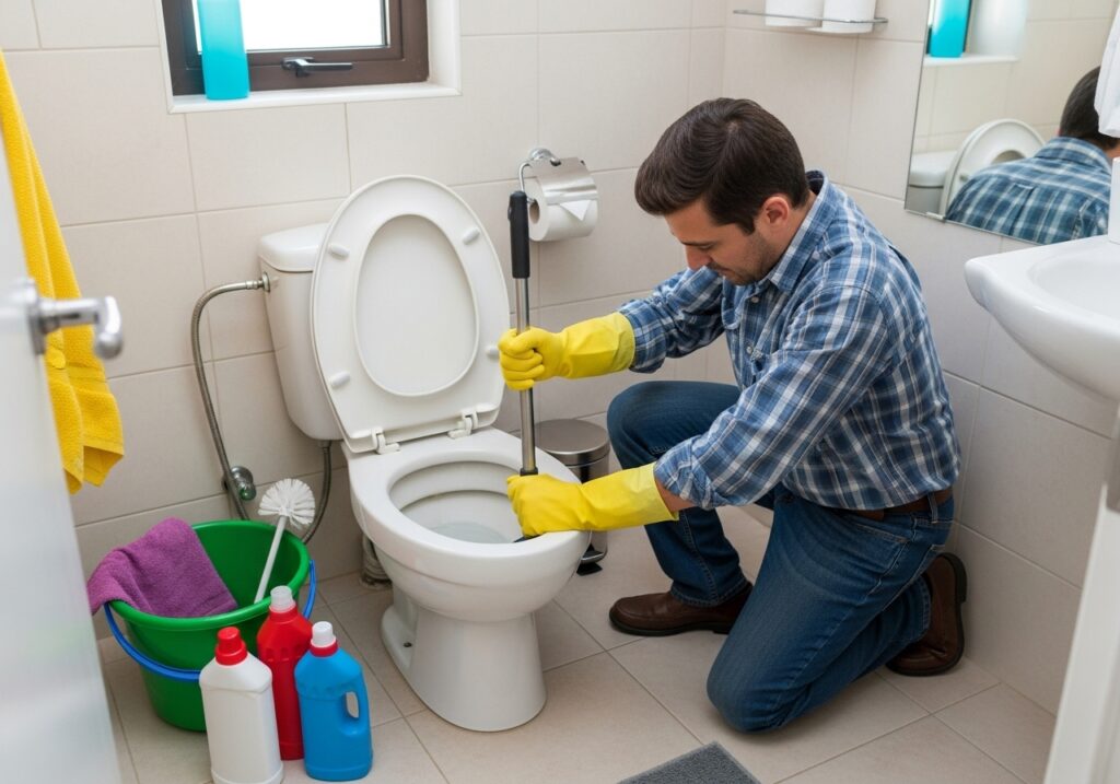 Luxus Toilette Verstopft Was Tun Ohne Pümpel Bild